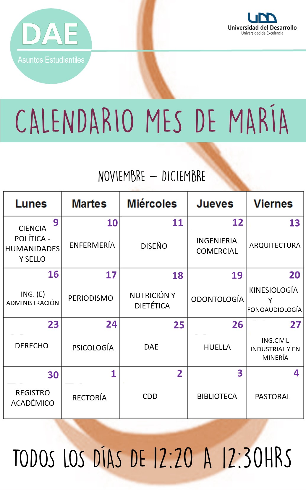 Mes de María en la UDD - Universidad del Desarrollo