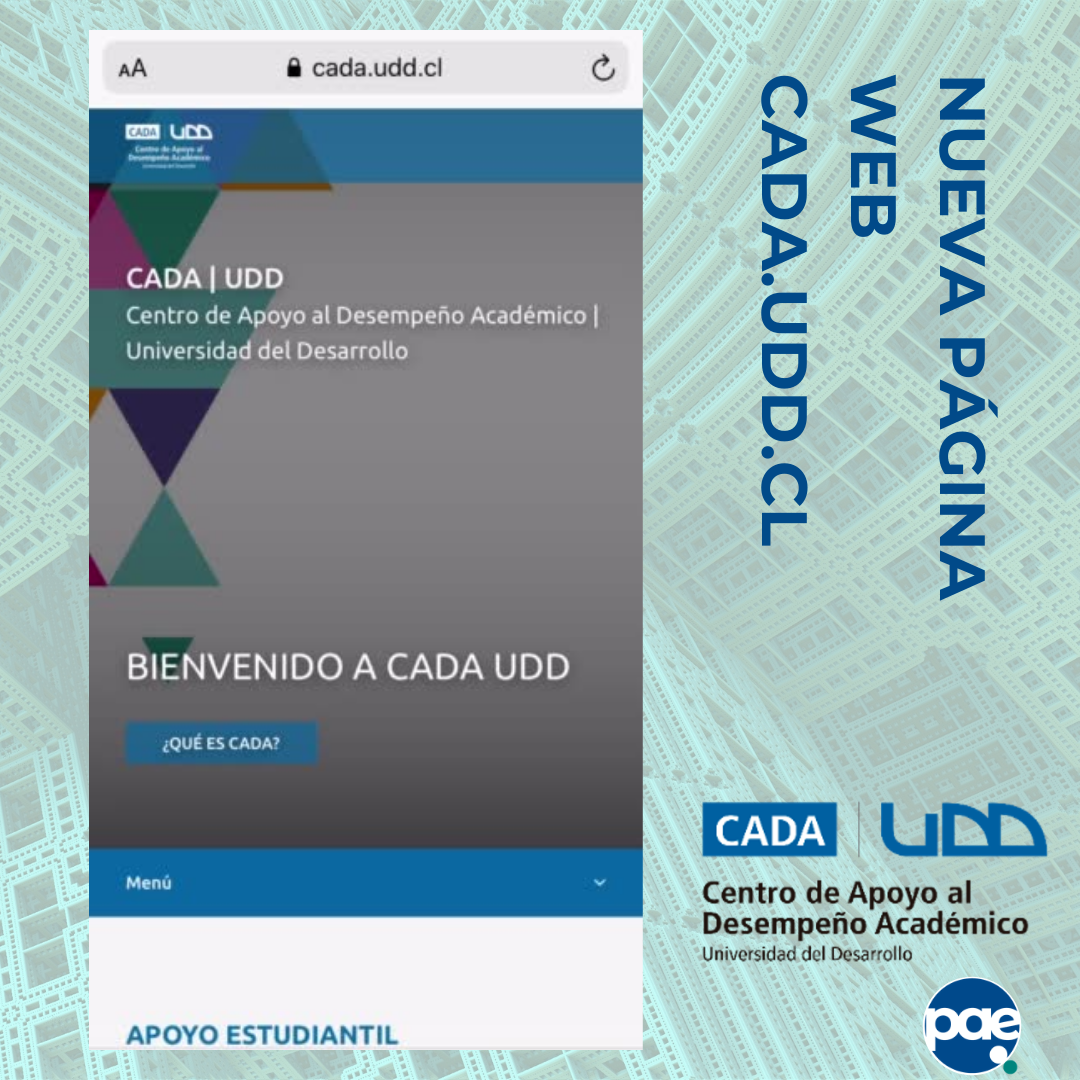 Bienestar Estudiantil: nueva web CADA UDD - UDD