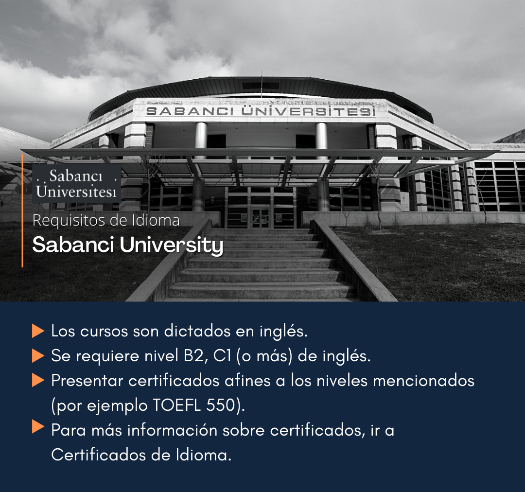 Sabanci University - Universidad del Desarrollo