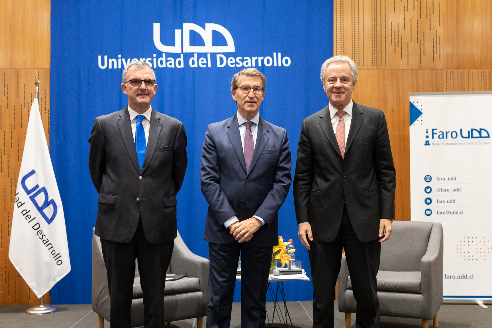 Faro UDD realizó charla con Alberto Núñez Feijóo - UDD